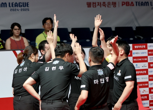 [웰컴저축은행 PBA 팀리그] NH농협카드, 3연승 단독 2위…PBA 팀리그 선두 SK렌터카 ‘추격’