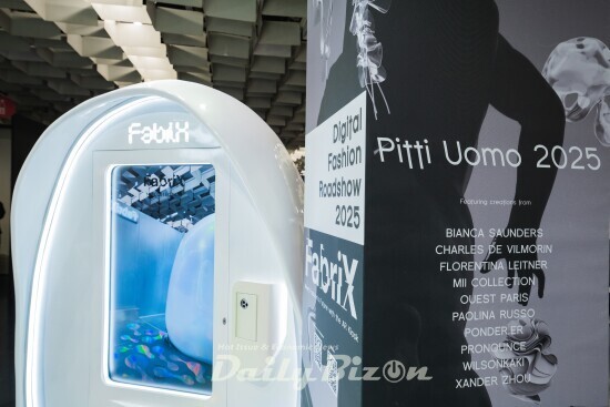 홍콩의 PMQ FabriX 디지털 패션 로드쇼 '피티 이매진 우오모 2025' 첫 선보여