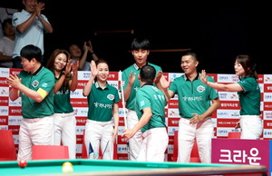 [웰컴저축은행 팀리그 1R] SK렌터카-하나카드, PBA 팀리그 1라운드 우승경쟁 돌입